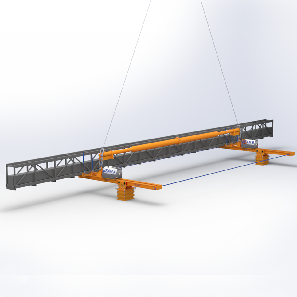 25t bridge lift counterweight beam assembly