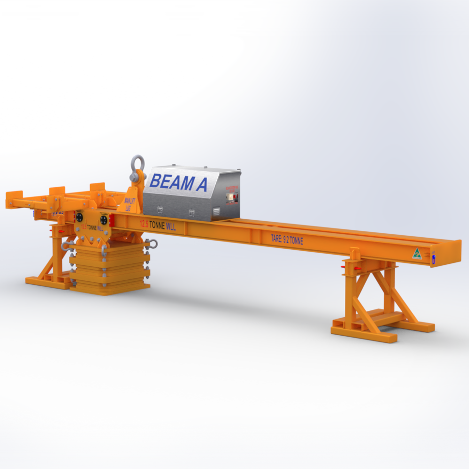 25t bridge lift counterweight beam assembly