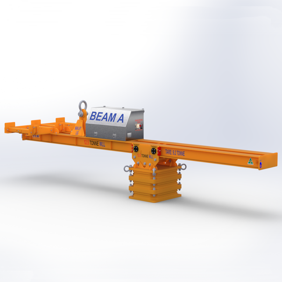25t bridge lift counterweight beam assembly