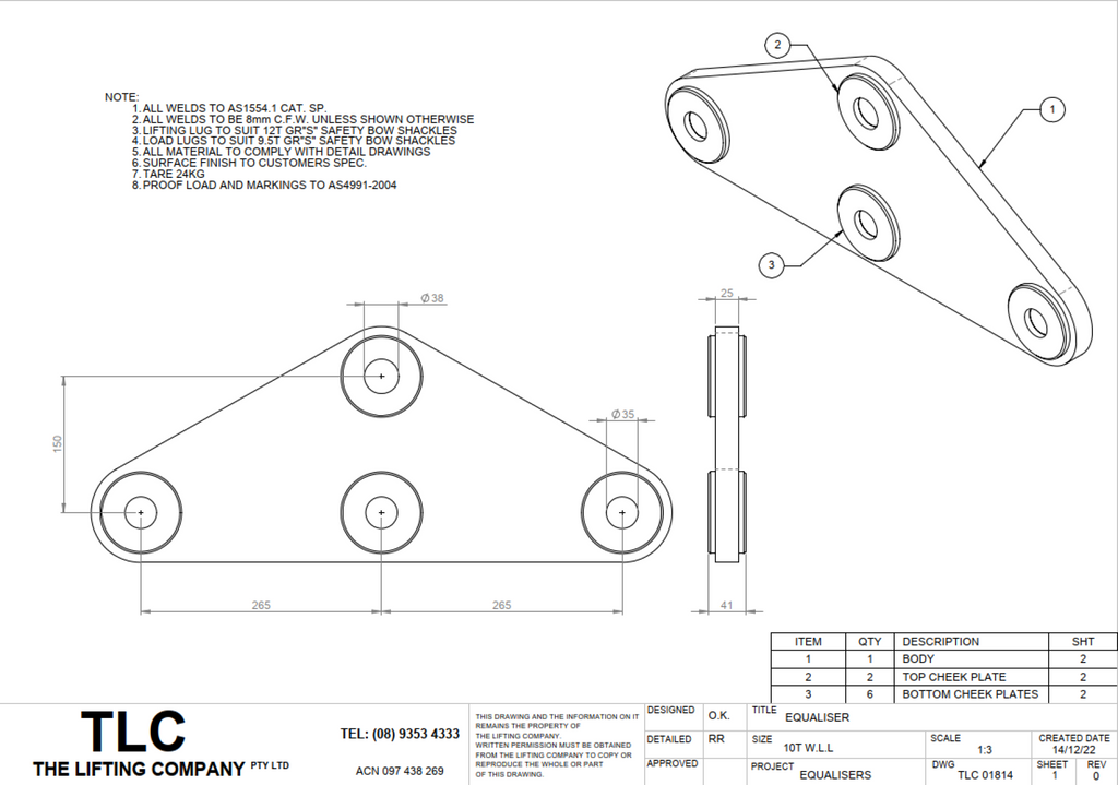 10t equaliser plate