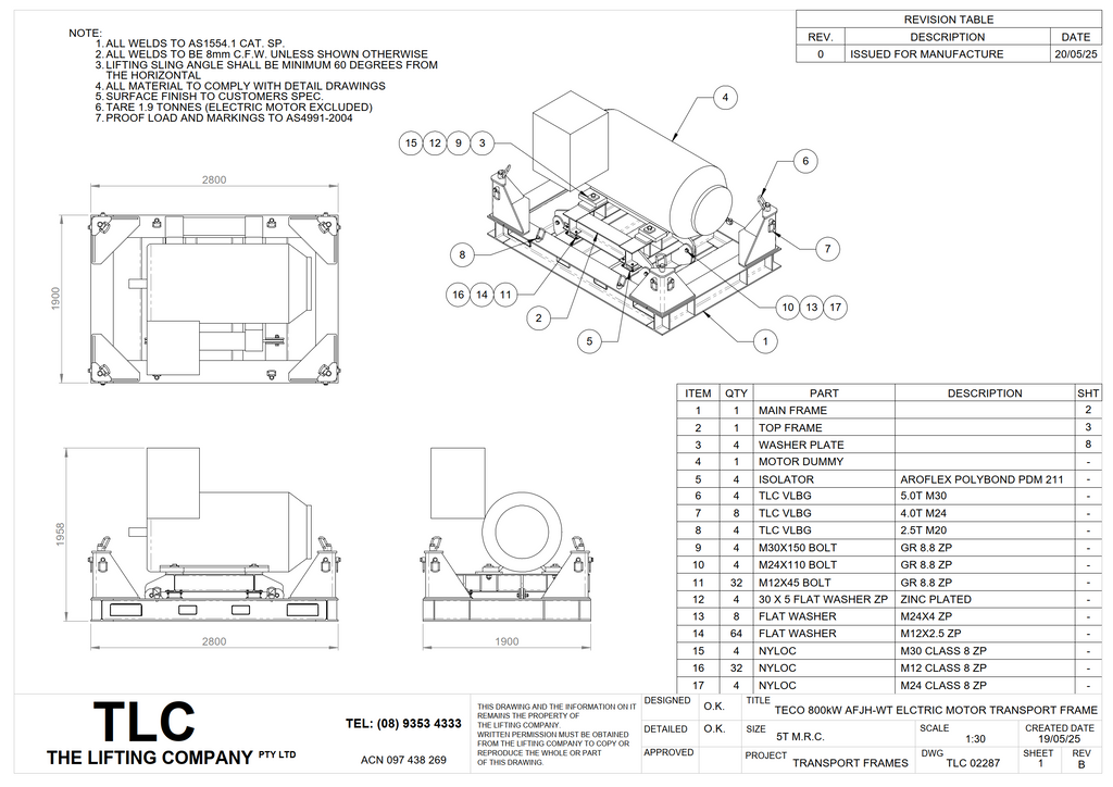 5t afjh-wt electric motor transport frame