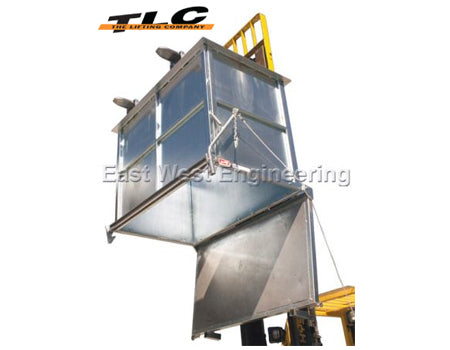 Wds160 drop bottom bin - the lifting company