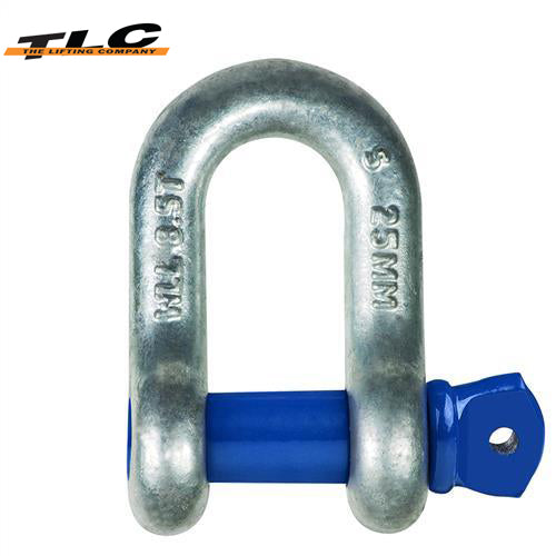 Shackle grade 's' dee screw galvanised - the lifting company